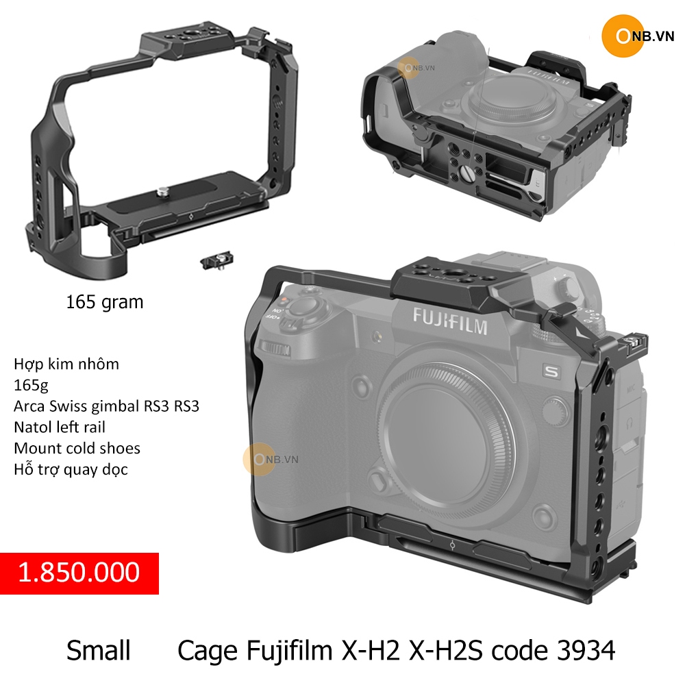 Small-Rig Cage Khung bảo vệ Fujifilm XH2 XH2S code 3934 | Shopee Việt Nam