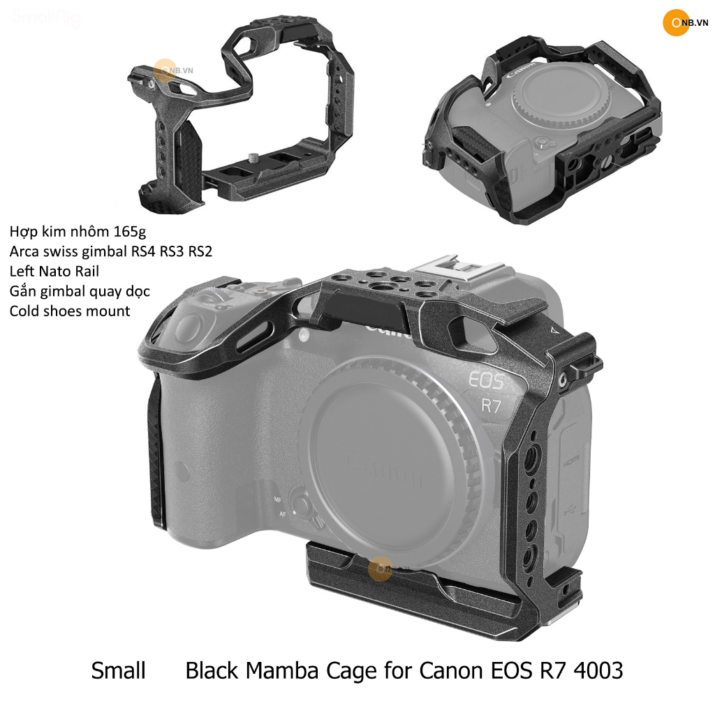 Small-Rig Cage Khung bảo vệ máy ảnh Canon EOS R7 4003 | Shopee Việt Nam
