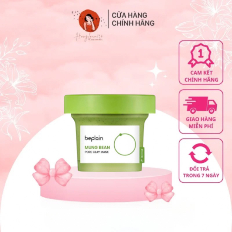 Mặt nạ đất sét đậu xanh Beplain Mung Bean Pore Clay Mask 120ml | Shopee ...