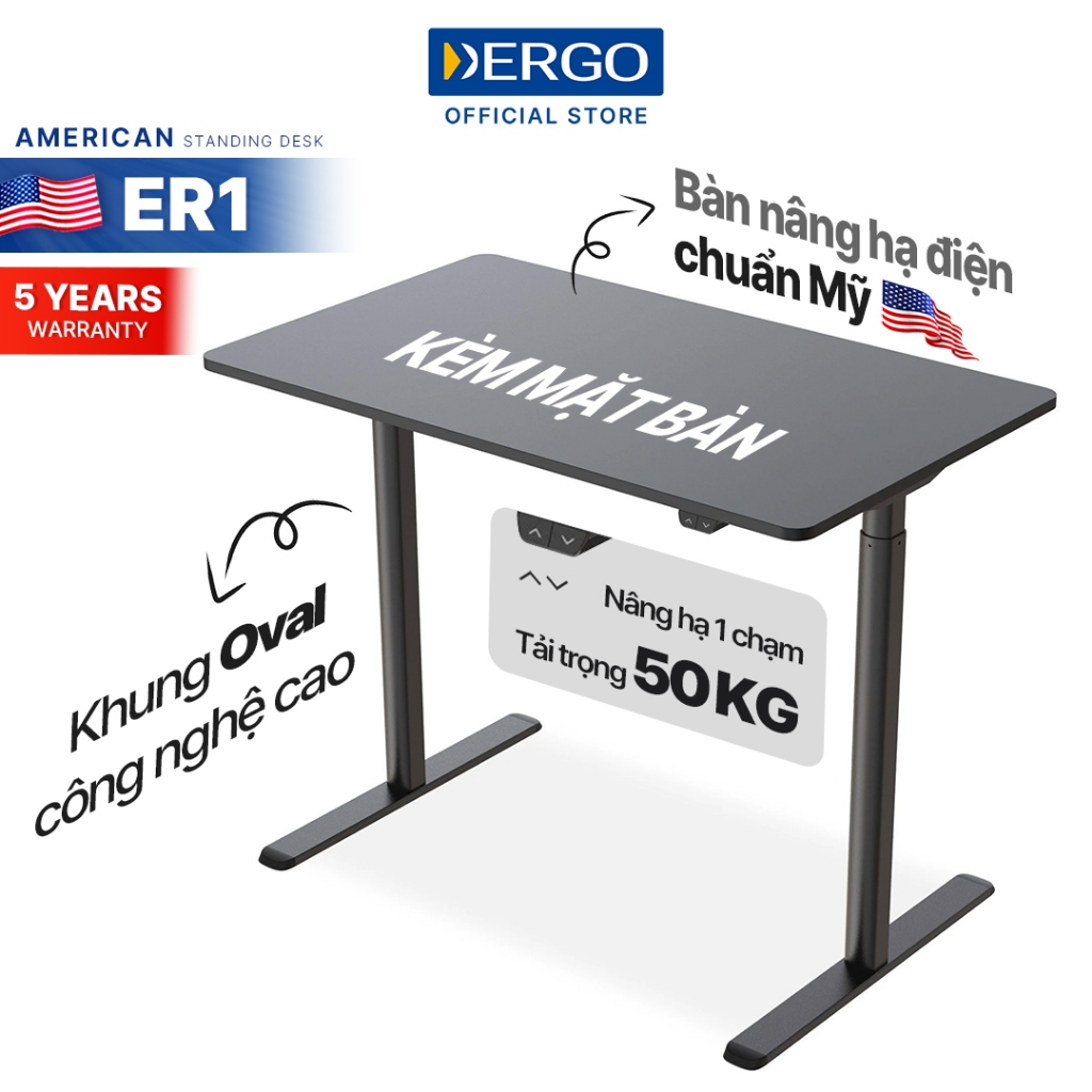 [Mới 2025 - Voucher 500K] Bàn Công Thái Học Nâng Hạ Điện DERGO ...