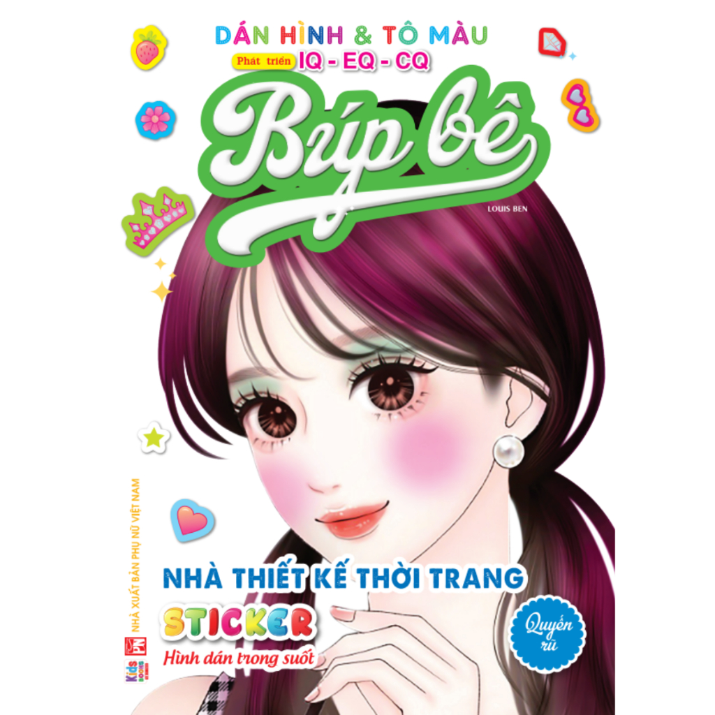 Sách - Dán Hình Sticker Trong Suốt & Tô Màu Búp Bê - Nhà Thiết Kế Thời ...