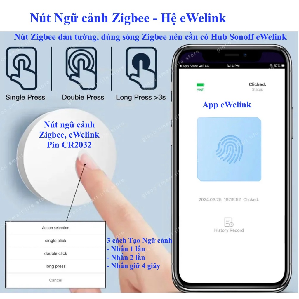 Công tắc không dây Zigbee, eWelink Sonoff SNZB-01, App eWelink / Home Assistant (Hass)- | Shopee ...