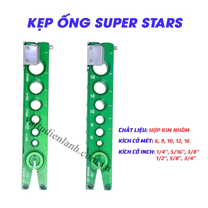 [CN HCM] KẸP ỐNG SUPER STARS - ST-806A - 3.2 cm | Shopee Việt Nam