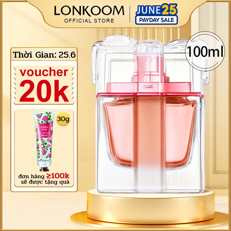 LONKOOM Nước Hoa 100ml A Wish Perfume Gold/Pink/Red - EDP Lưu Hương Lâu ...
