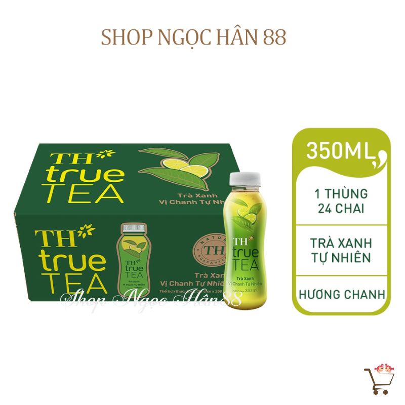 Thùng 24 chai trà xanh vị chanh/ Ôlong tự nhiên TH True Tea 350ml | Shopee Việt Nam