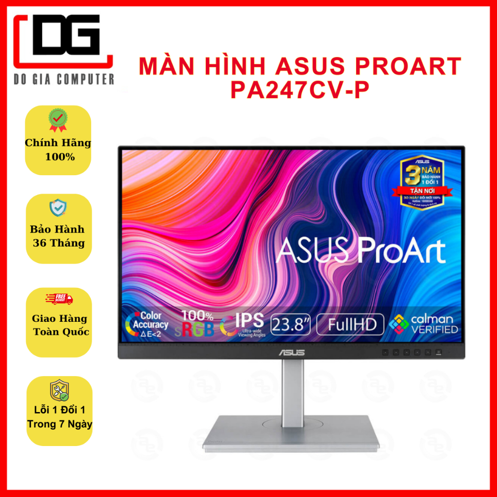 Màn hình đồ hoạ Asus ProArt PA247CV-P (HDMI, DP, Type-C, sRGB 100% ...
