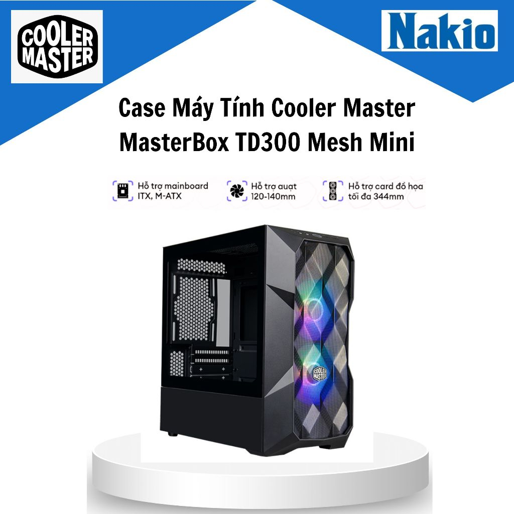 Case Máy Tính Cooler Master MasterBox TD300 Mesh Mini Tower Kèm Theo ...
