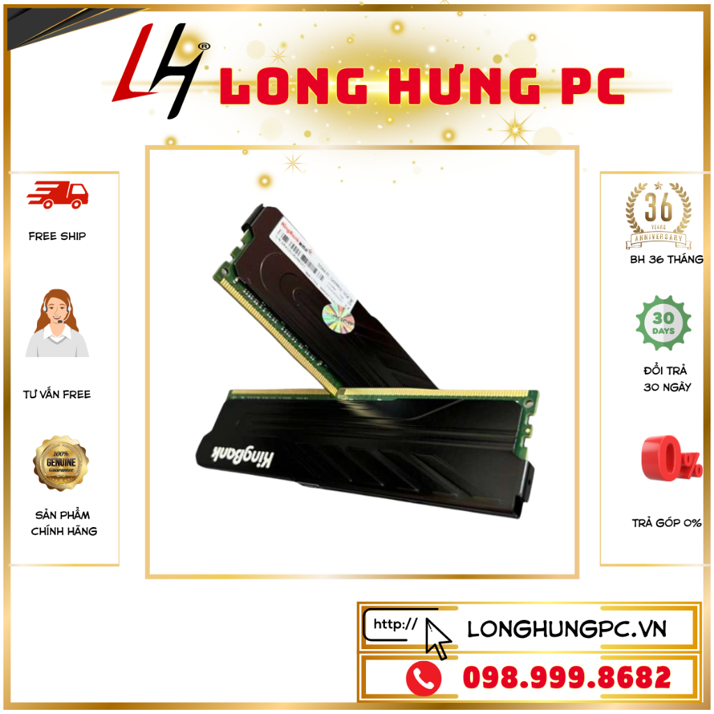 Ram máy tính, Ram 8G kingbank, ram 16G kingbank DDR4 buss 3200 Mới BH 36 tháng | Shopee Việt Nam