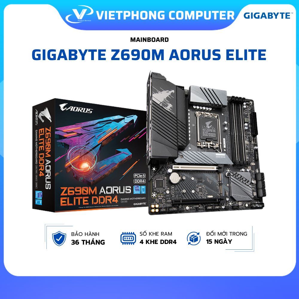 [FULL VAT] MAINBOARD GIGABYTE Z690M AORUS ELITE DDR4 | Shopee Việt Nam