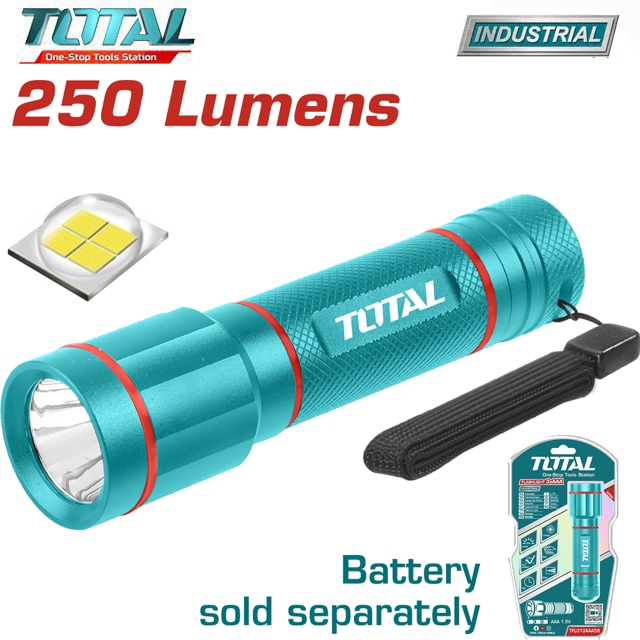 Đèn pin Độ Sáng 250lumens, chiếu xa 160m Total TFL013AAA58 ( Ko Kèm Pin ...
