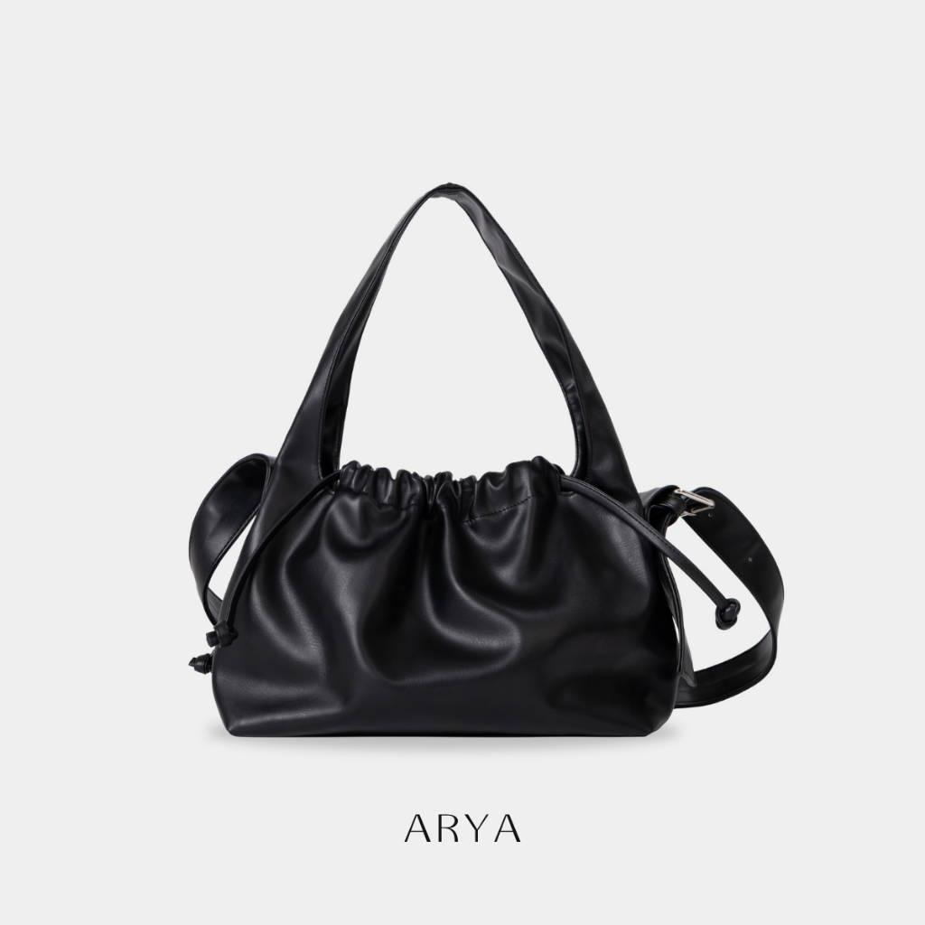 ARYA | Túi xách đeo chéo thiết kế - Black Drawstring Crossbody - Màu ...