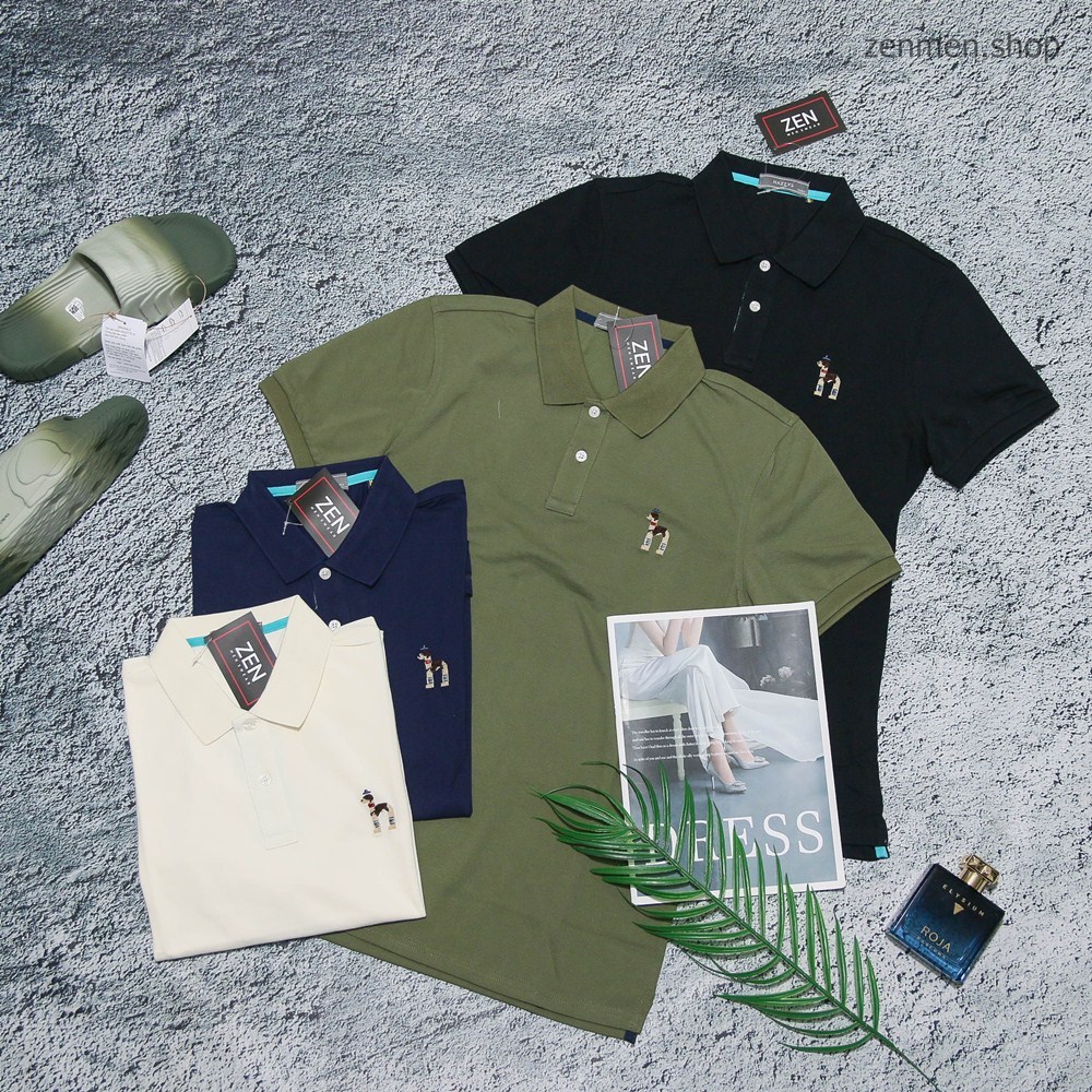 Áo Thun Polo Hazzy Xuất Xịn Chính Hãng Logo Thêu | Shopee Việt Nam