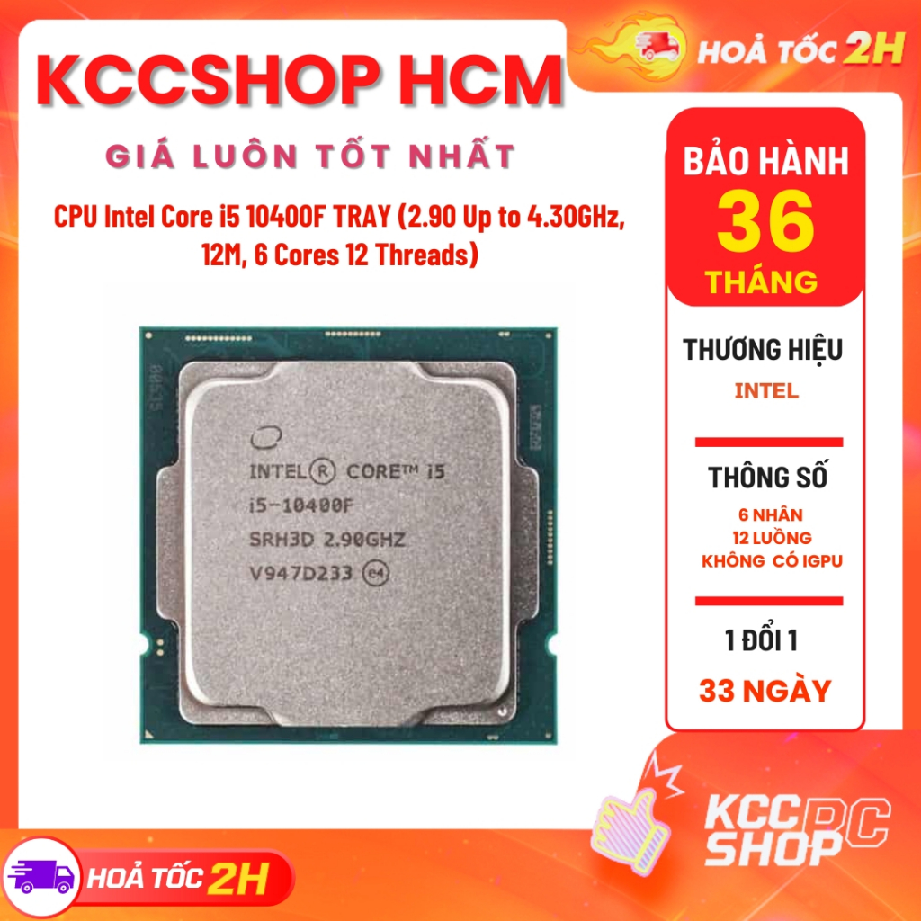 CPU Intel Core i5 10400F Tray (2.90 Up to 4.30GHz, 12M, 6 Cores 12 ...