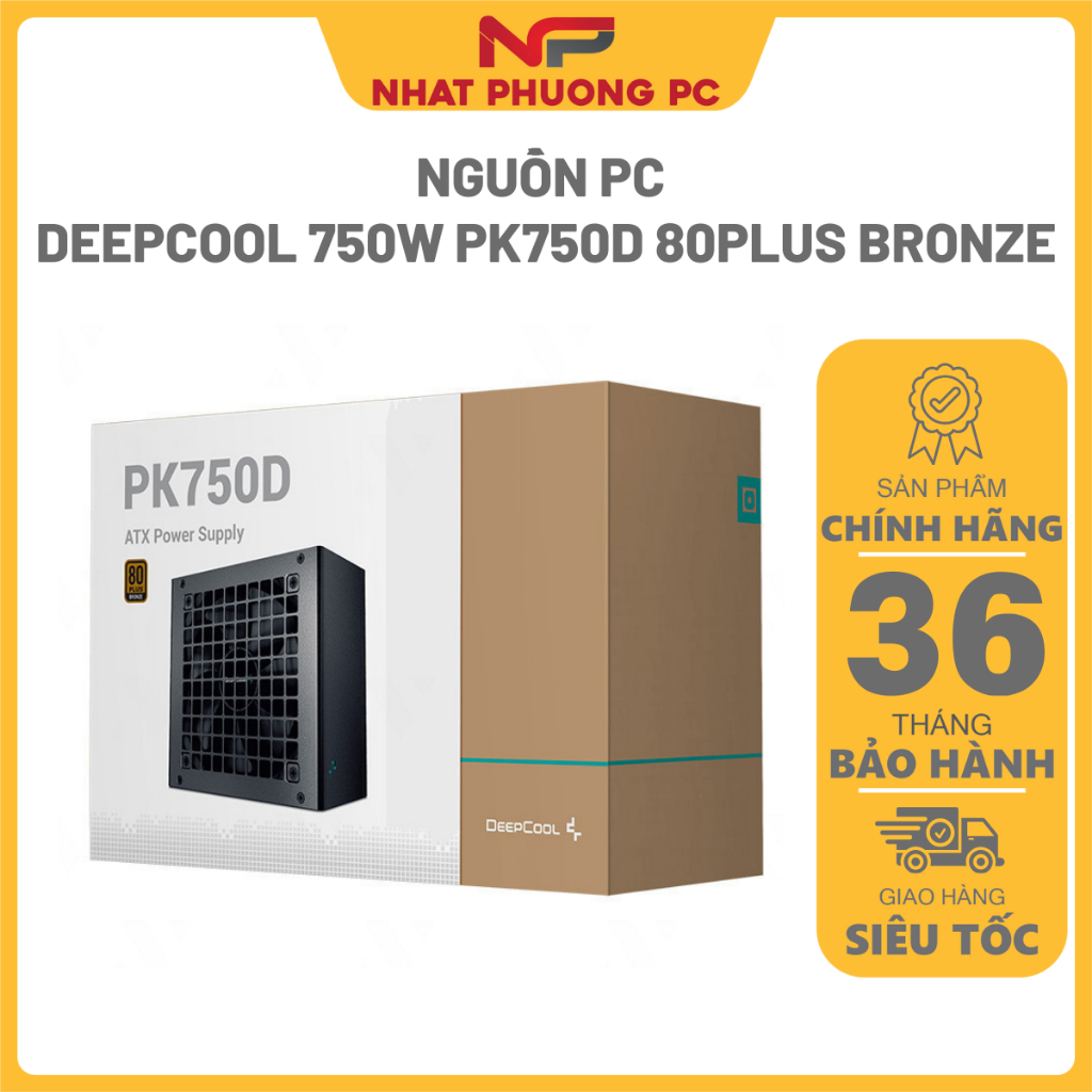 Nguồn Deepcool 750W PK750D 80Plus Bronze - Hàng Chính Hãng | Shopee Việt Nam