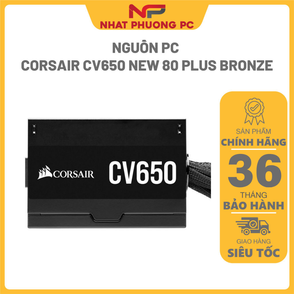 Nguồn Máy Tính Corsair CV650 NEW 80 Plus Bronze - Bảo hành chính hãng ...