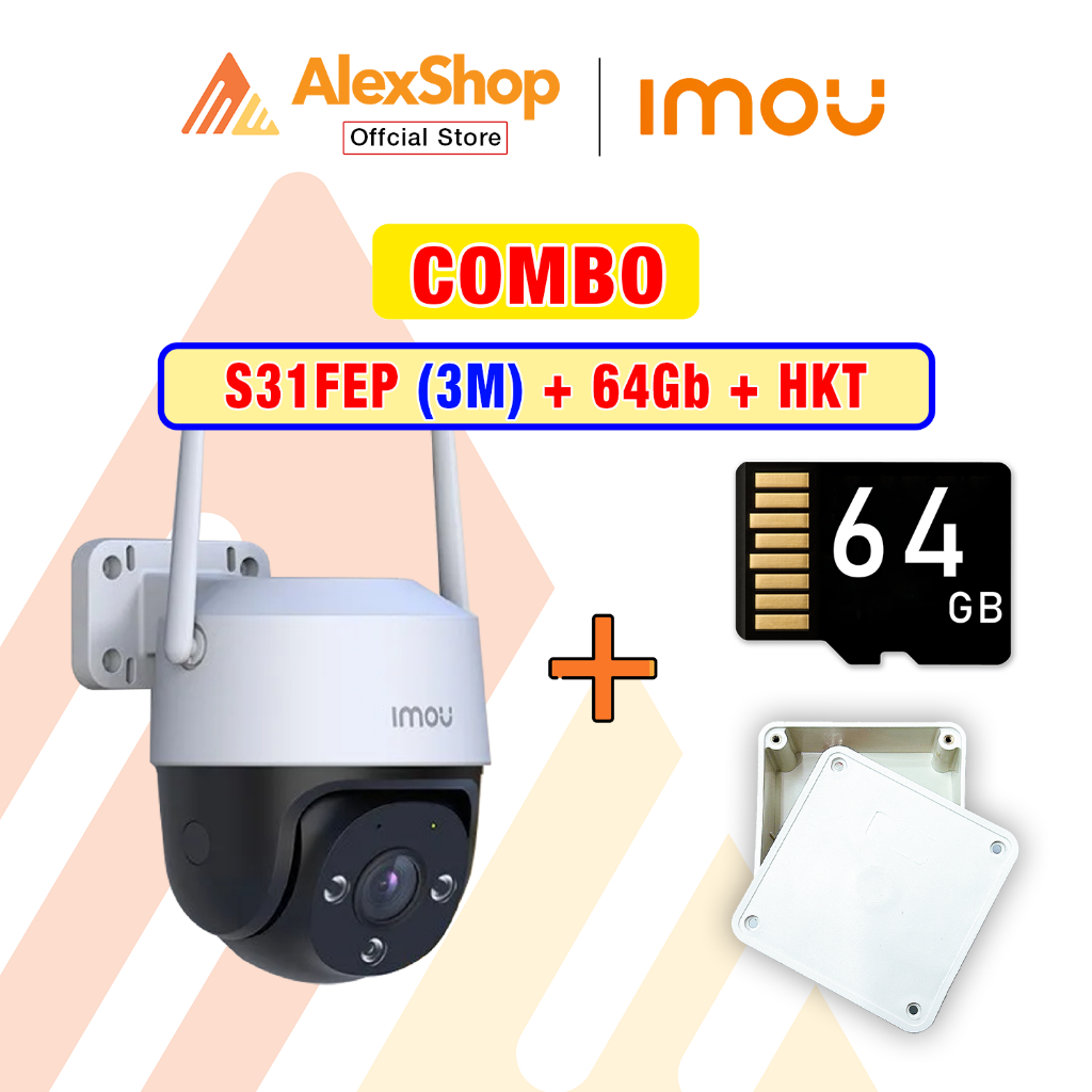 [COMBO] Camera Imou S31FEP 3M + Thẻ Nhớ 64GB Tặng Hộp Kỹ Thuật | Shopee ...