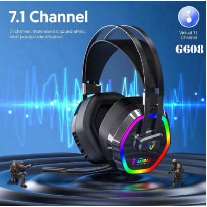 Tai Nghe Gaming G608 Led RGB chính hãng (USB 7.1), Full Box, Bảo Hành 1 Năm | Shopee Việt Nam