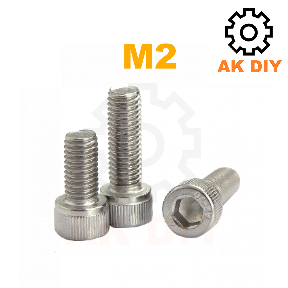 Bulong, ốc vít lục giác Đầu trụ INOX 304 M2 (10 con) | Shopee Việt Nam