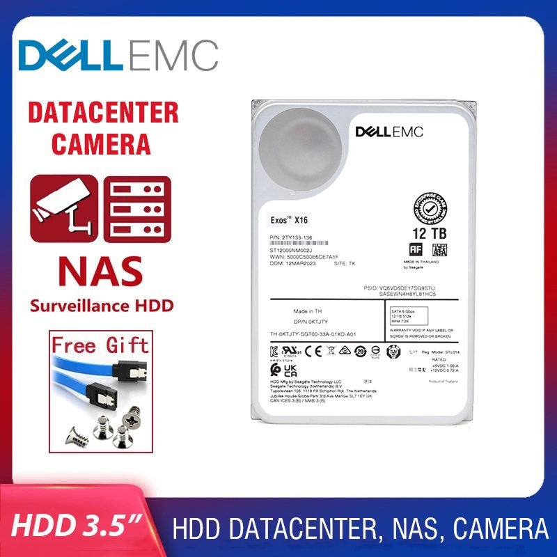 Ổ Cứng HDD 12TB 8TB DELL EMC Exos 7E8 - HDD máy chủ doanh nghiệp, Nas, Pc, Camera - 256MB Cache ...