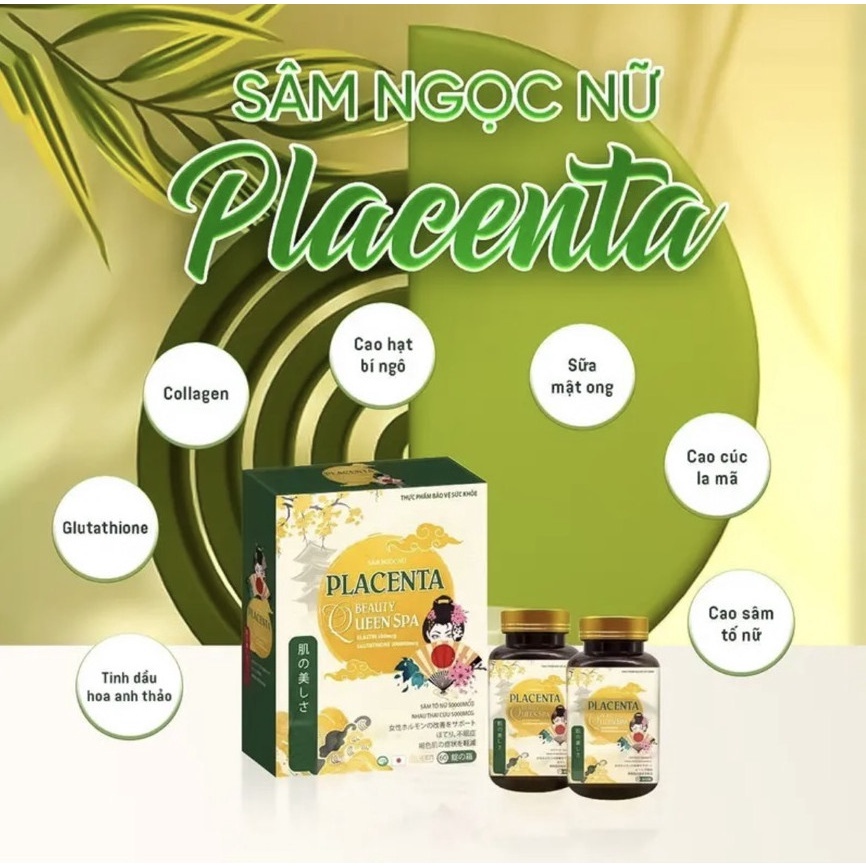 Sâm Ngọc Nữ Placenta Beauty Queen Spa Giúp Đẹp Da Chống Lão Hoá Hộp 2 ...