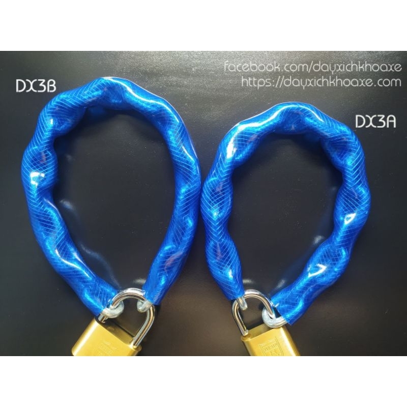 Dây Xích Khóa Cửa/Cổng Aurae (xích 8 ly) - Màu Xanh - DX3A; DX3B; DX3C; DX3D | Shopee Việt Nam