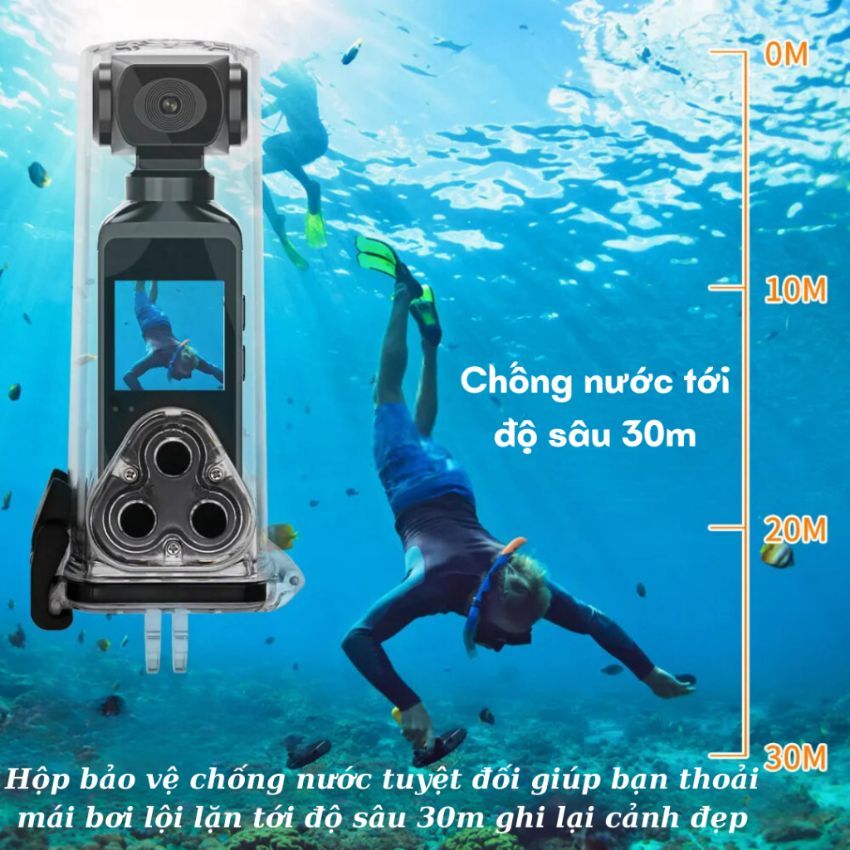 Máy quay gopro pocket 2 pro, máy ảnh mini quay phim cầm tay nhỏ gọn ...