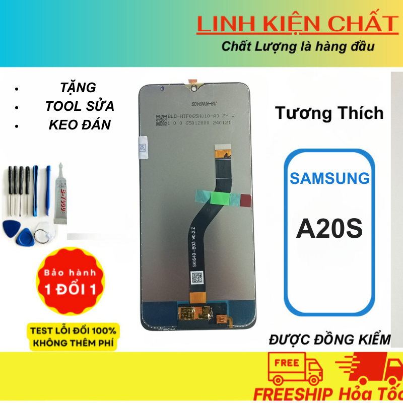 Màn Hình SAMSUNG A20S / A207F ZIN NEW (Tặng kèm keo dán và bộ sửa ...