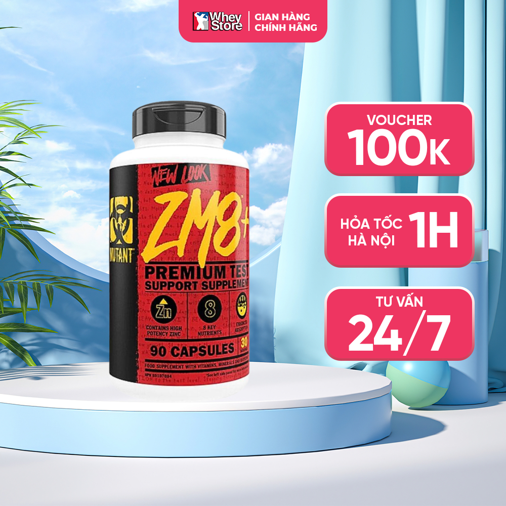 Viên Uống Tăng Testosterone Cho Nam Mutant Zm8+ 90 Viên Chính Hãng ...