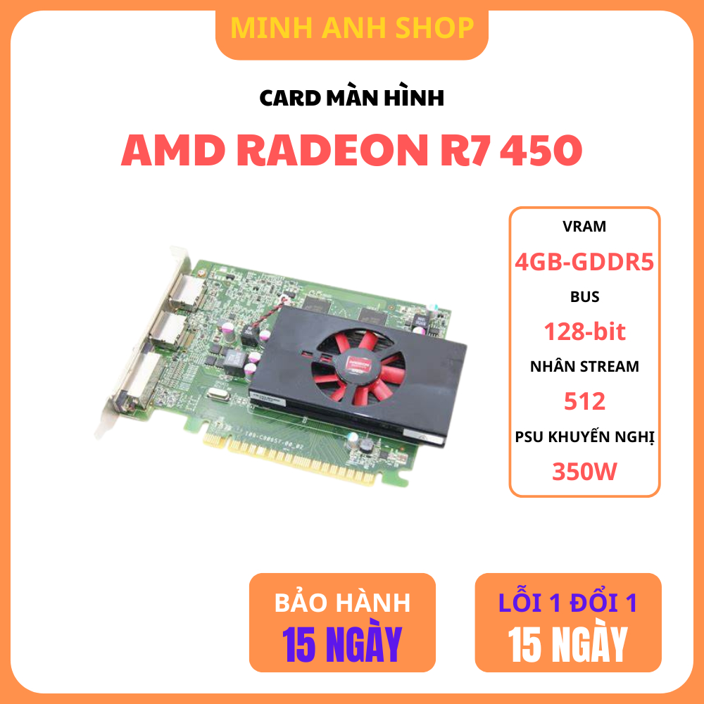 Card màn hình Radeon R7 450 - DDR5 4GB - Siêu bền | Shopee Việt Nam