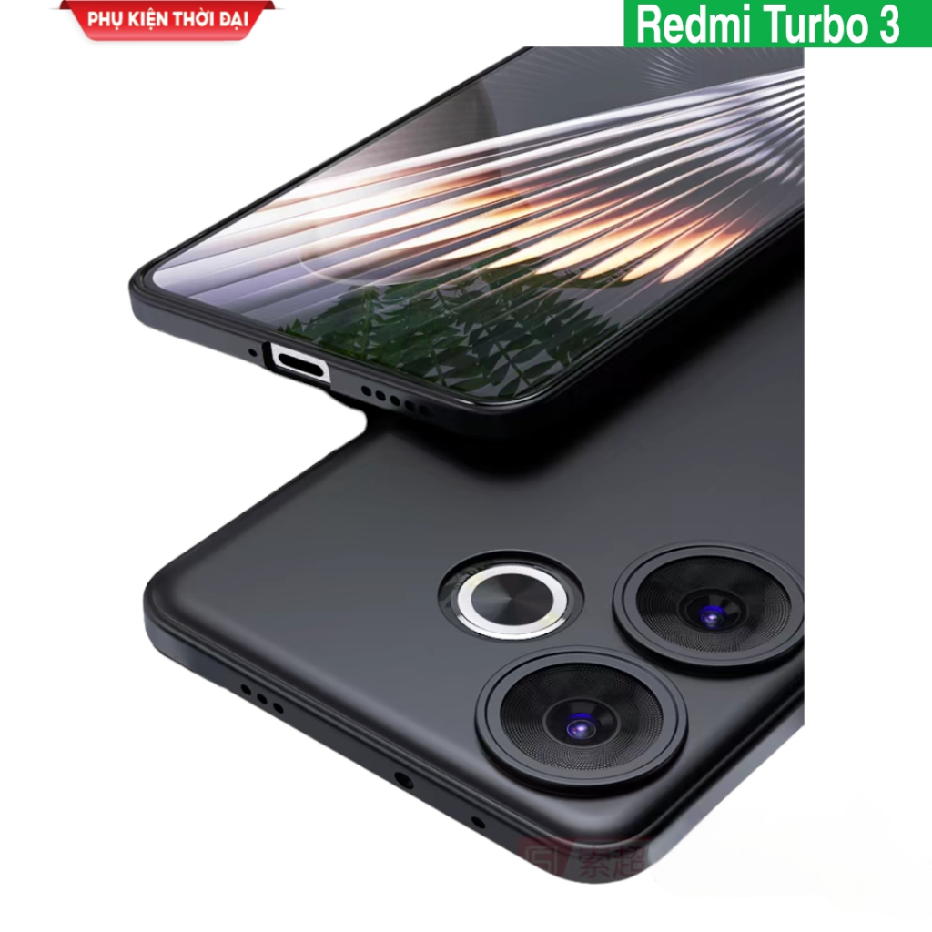 Ốp lưng Redmi Turbo 3 dẻo màu siêu mỏng ôm máy bảo vệ camera | Shopee ...