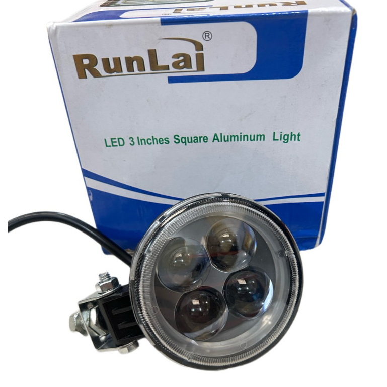 Led trợ sáng, đèn Led Runlai 4 bóng trắng bi dùng chung điện 12v và 24v ...