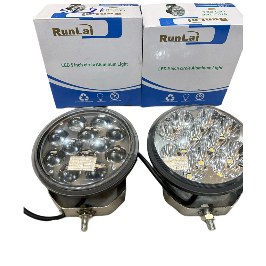 Đèn led trợ sáng, led tăng sáng, đèn led Runlai 12 mắt tròn trắng ...