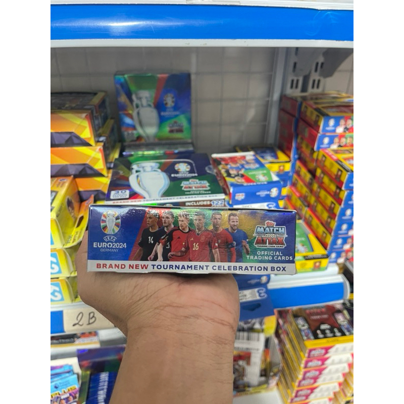 ( Full Tournament Celebration Box ) Hộp Chứa Gói Thẻ Match Attax UEFA ...