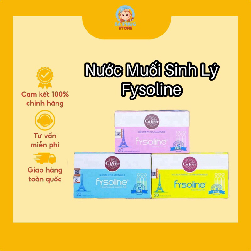Nước Muối Sinh Lý Kháng Khuẩn Pháp FYSOLINE lsotonic, Septinasa ...