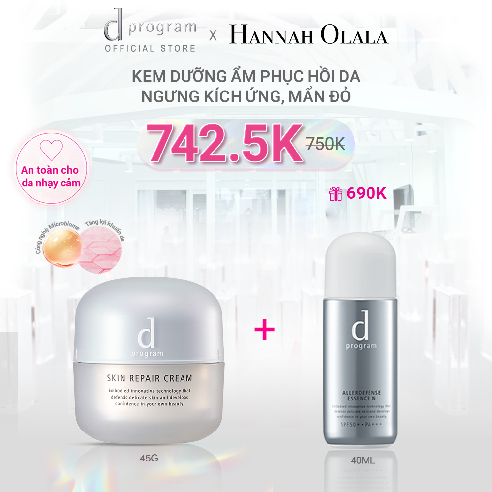 [Hannah 25.6 x Dprogram] Kem dưỡng Phục hồi da dProgram Skin Repair Cream 45g | Shopee Việt Nam