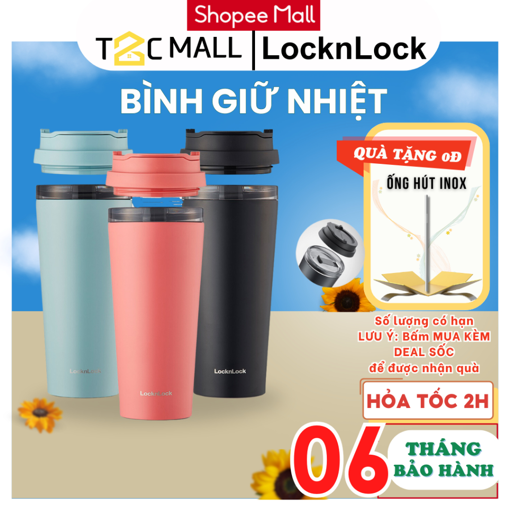 Ly Giữ Nhiệt LocknLock To 500ml Chính Hãng Cao Cấp Màu Cute Nhỏ Gọn Thể Thao LHC4279 T2C Mall ...