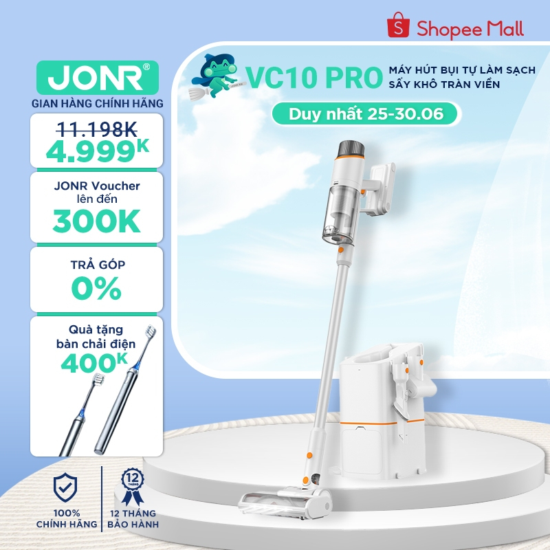 [NEW ĐỘC QUYỀN] Máy hút bụi cầm tay không dây đa năng 3in1 JONR VC10 Pro - Lực hút cực mạnh ...