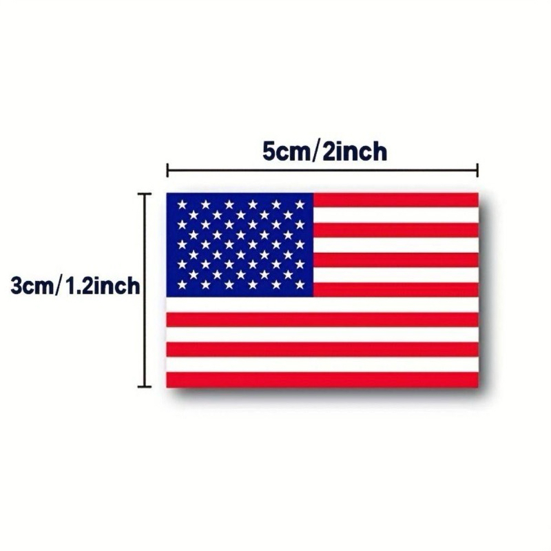(Giao đơn từ 30k) 30 sticker cờ Mỹ / American - tem dán Trúc An tách lẻ ...