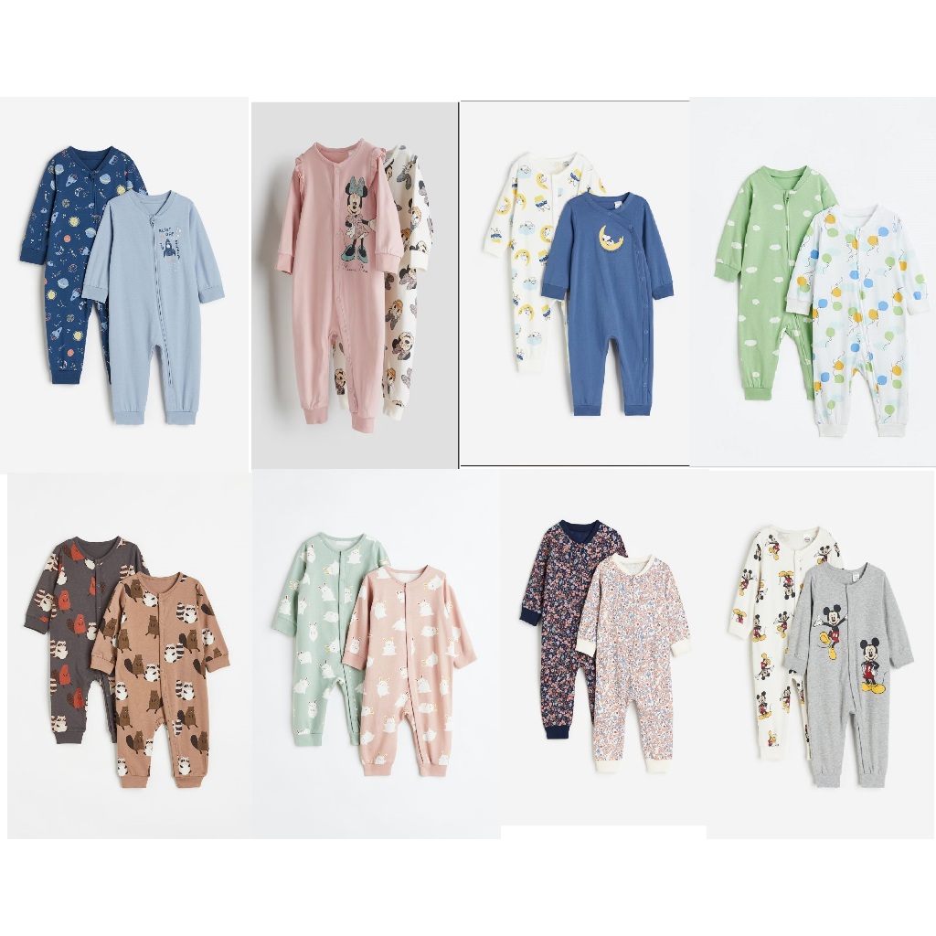 Set 2 body ngủ body sleep đồ liền thân H&M HM cho bé từ 1m-3y | Shopee Việt Nam