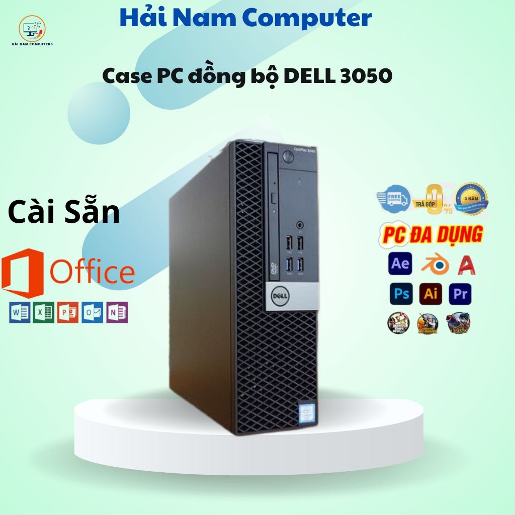 Case máy tính văn phòng Dell Optiplex 3050 SFF core i5 6500 ram 8GB SSD ...