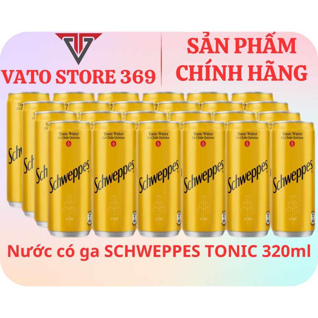 Nước soda SCHWEPPES tonic lon 320ml | Shopee Việt Nam