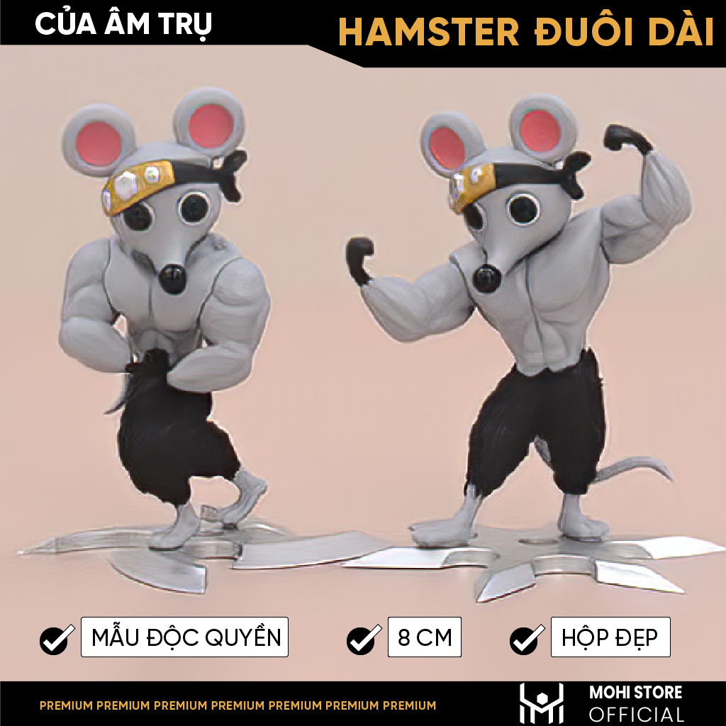 [SẴN HÀNG] - Mô hnh 2 Ninja Hamster đuôi dài của Âm trụ cao 8cm. Mô ...