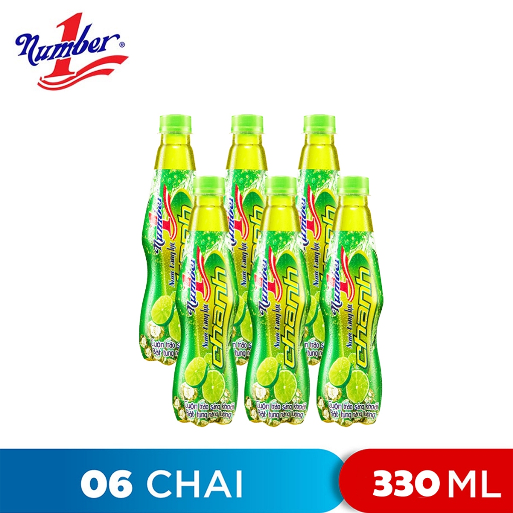 LỐC 6 CHAI NƯỚC TĂNG LỰC VỊ CHANH ENERGY DRINK LEMON FLAVOUR NUMBER 1 ...