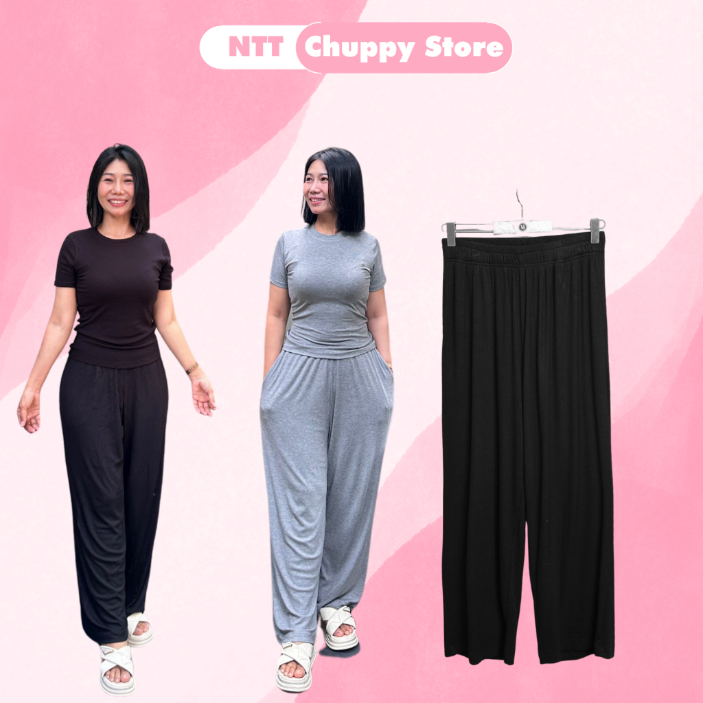 Quần Ống Xuông Bigsize - Vải Bo Gân, Lụa Mềm, Chất Rũ, Cotton 100% - Thoáng Mát, Thấm Hút Tốt ...