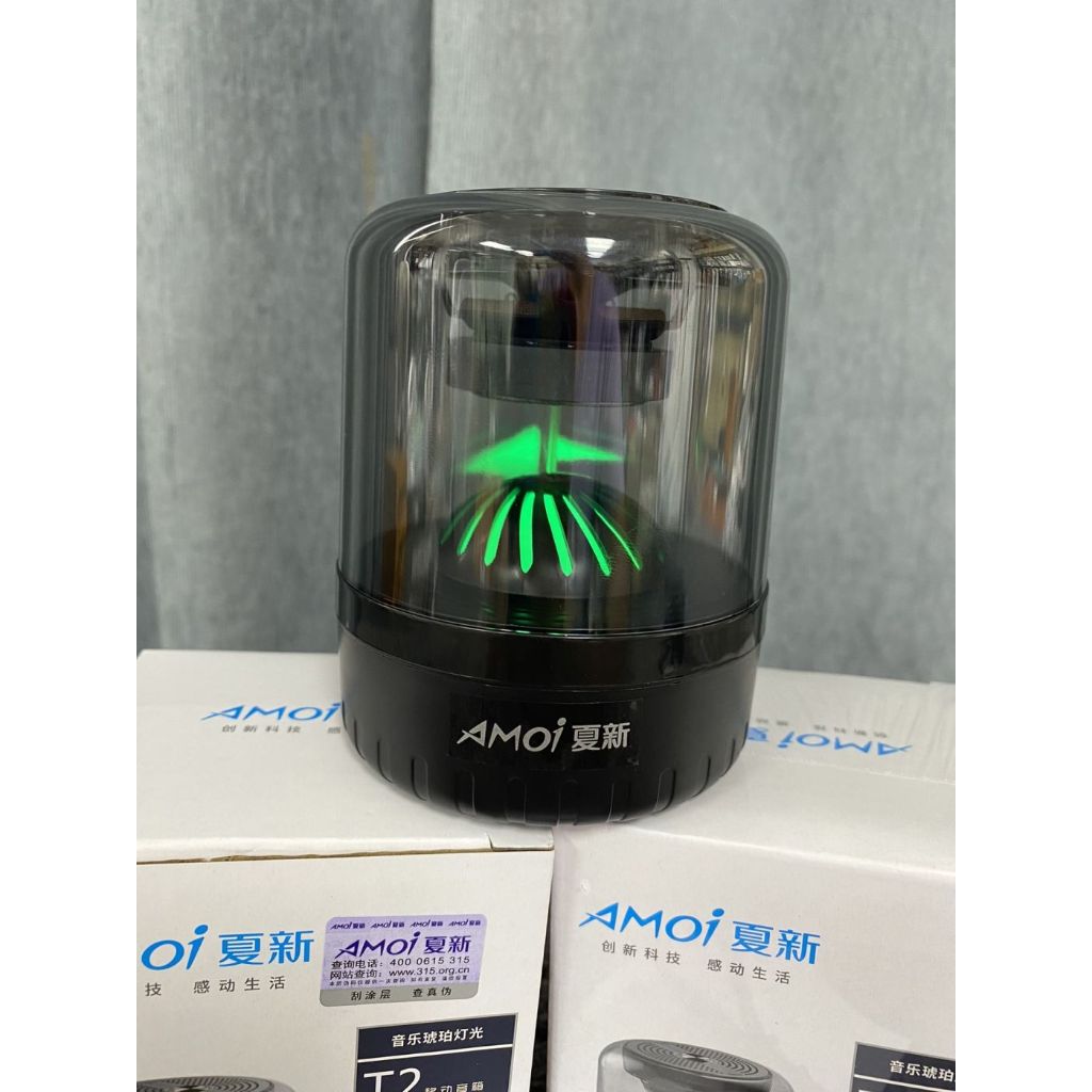 Loa Bluetooth AMOI T2 , có đèn Led , TWS 2 Loa , Mic đàm thoại | Shopee ...