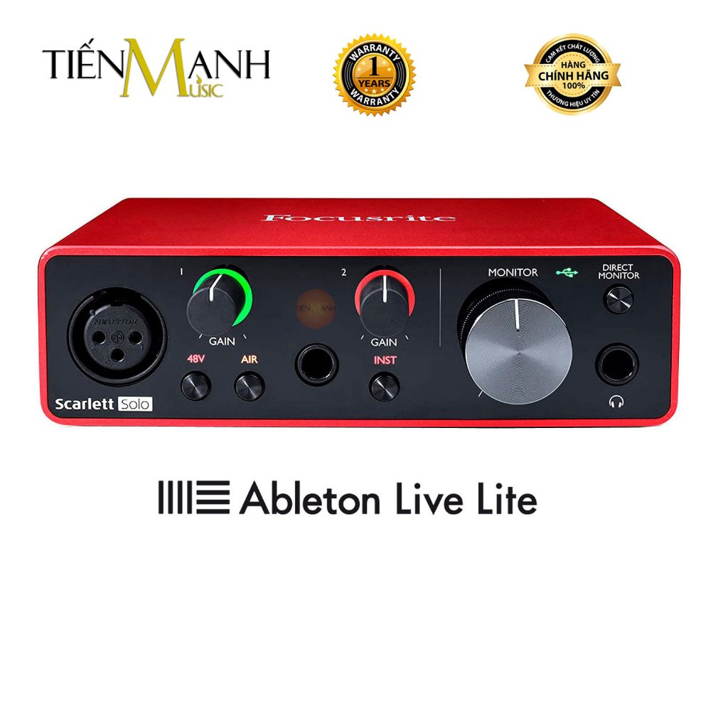 [Chính Hãng] Focusrite Solo Gen 4, Gen 3 Sound Card Âm Thanh Scarlett - Focus USB Audio ...