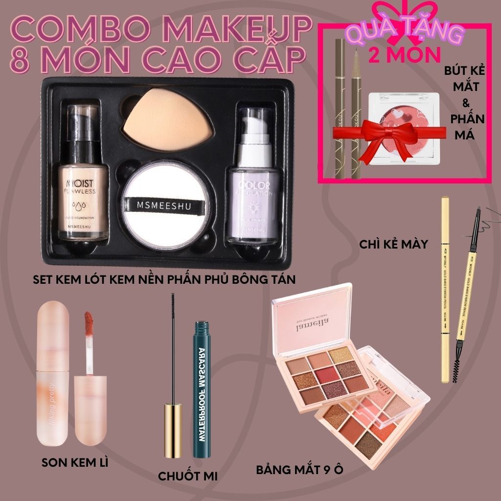 Bộ trang điểm cao cấp 15 món makeup chuyên nghiệp hottrend bộ makeup ...