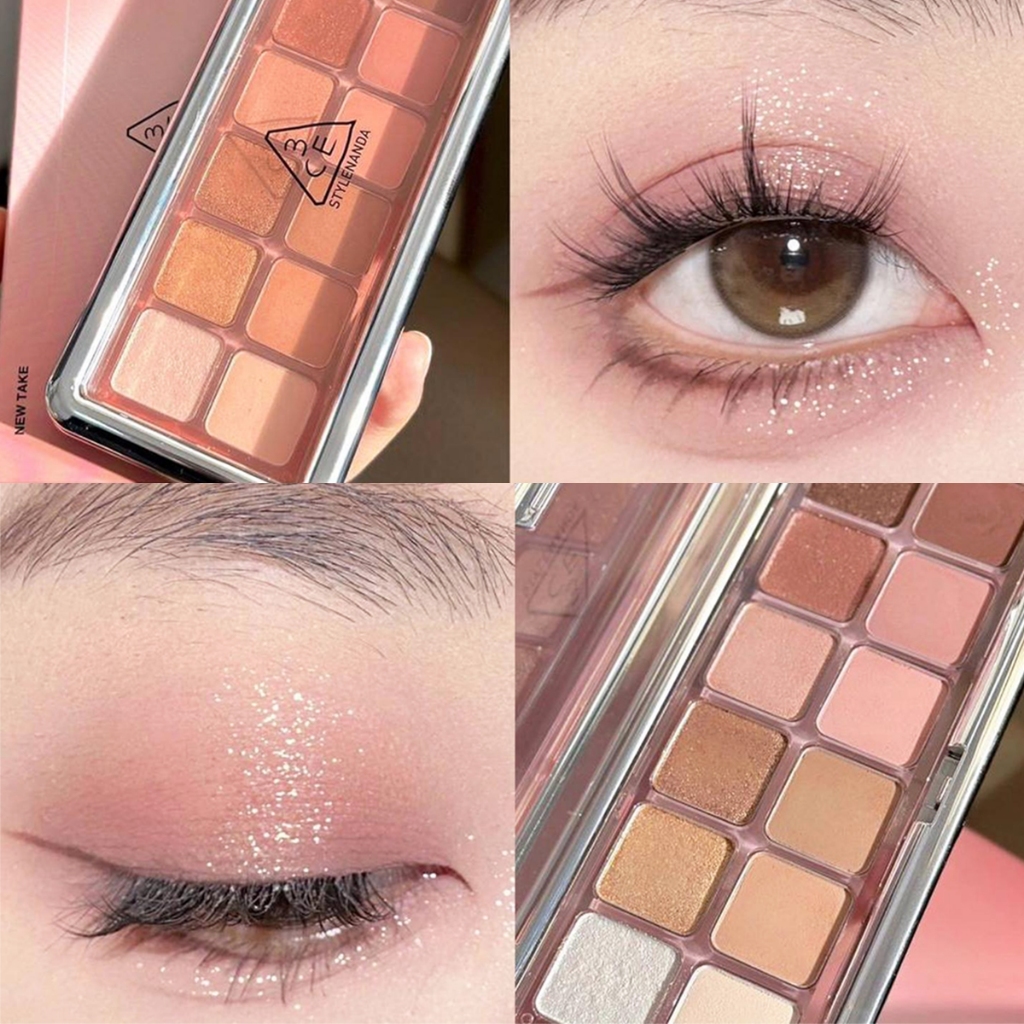 BẢNG PHẤN MẮT 3CE NEW TAKE EYESHADOW PALETTE 12 Ô MOTION FRAME | Shopee Việt Nam