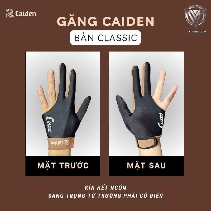 Găng tay Bida Caiden kín ngón đeo được cả 2 tay trái và phải | Shopee ...