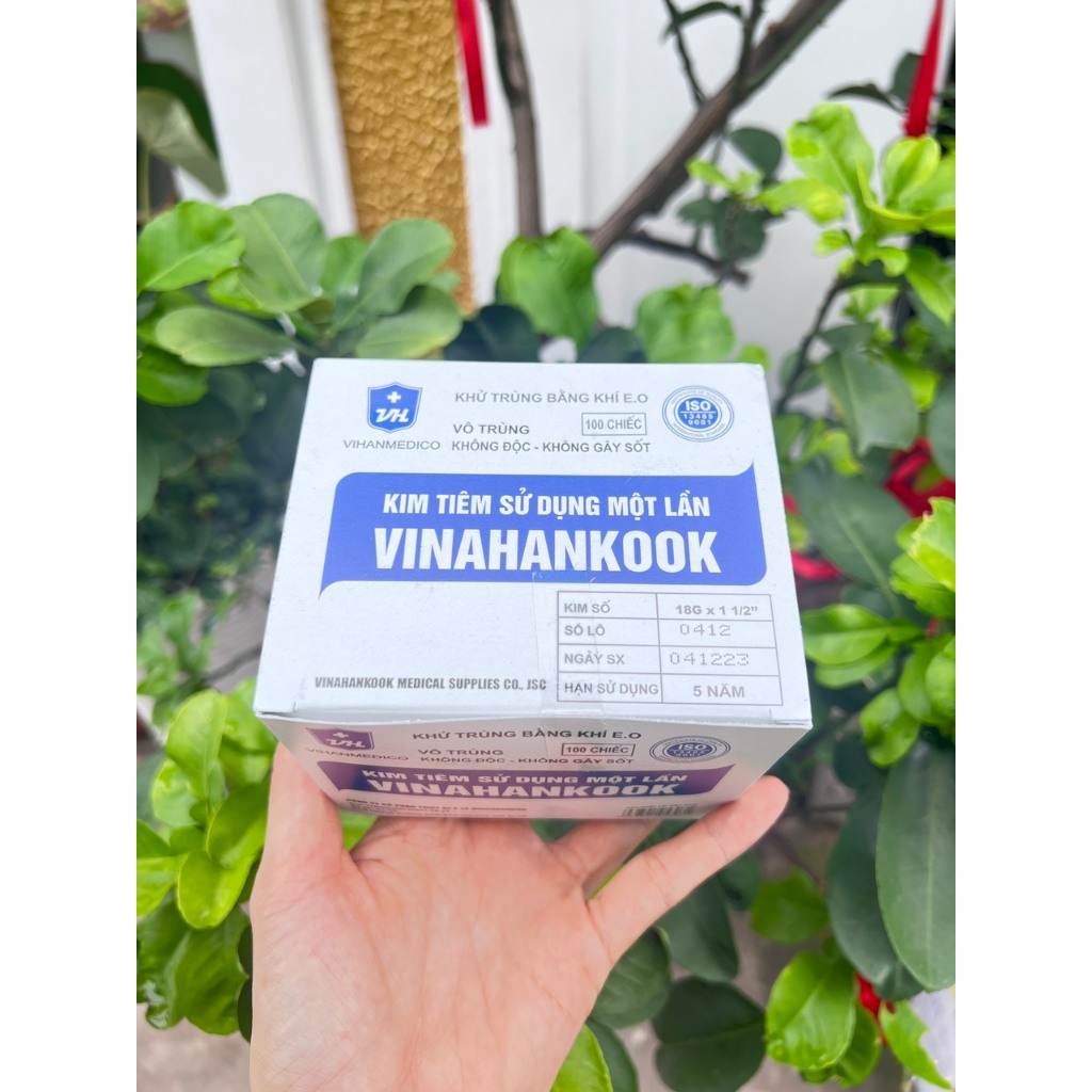 Kim Tiêm Sử Dụng 1 Lần Vinahankook Kích Cỡ 18G/20G/23G/25G/26G | Shopee ...